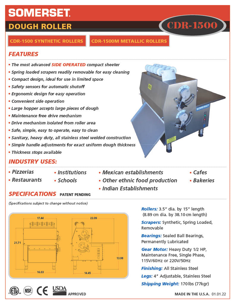Sheeters / Rollers / Cutters