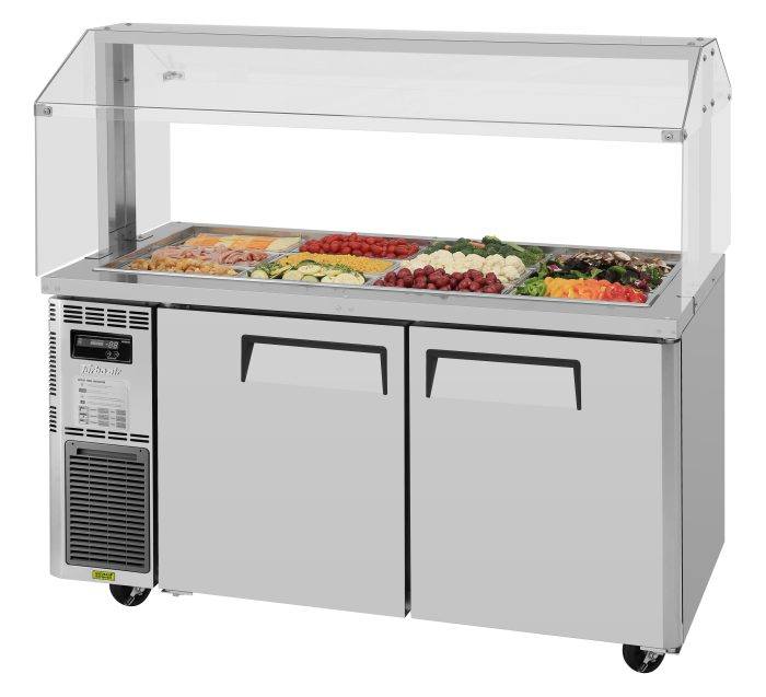 Turbo Air JBT-60-N 59" Stainless Steel Refrigerated Buffet Display Tab