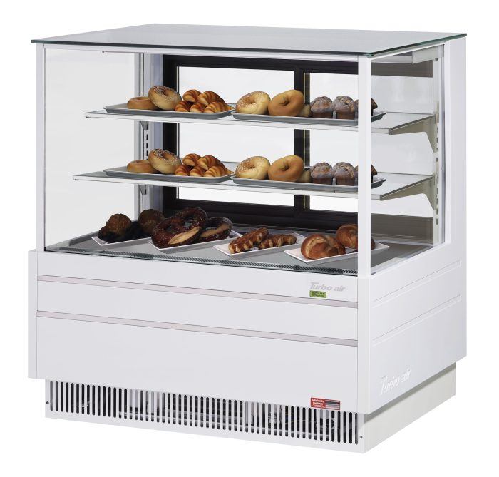 Turbo Air TCGB-48UF-DR-W 48" Straight Glass Full-Service Dry Bakery ...