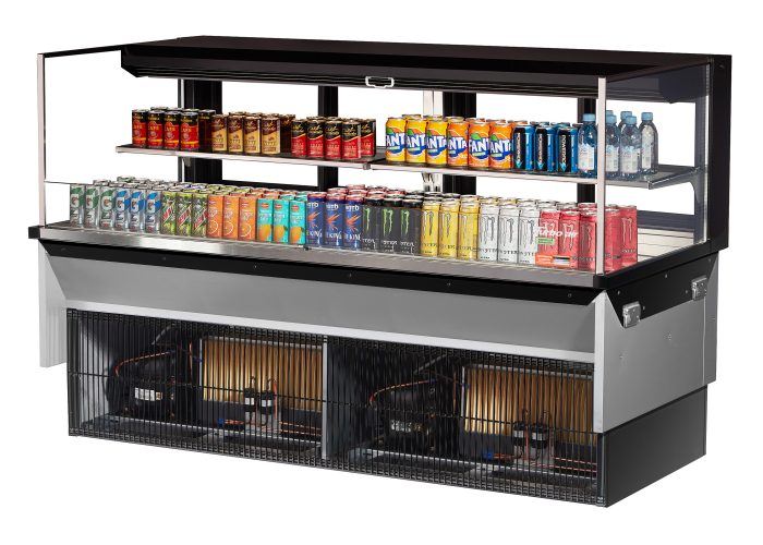 Turbo Air TOM-72L-UFD-B-2SI-N 72" Drop-In Horizontal Open Air Cooler w ...
