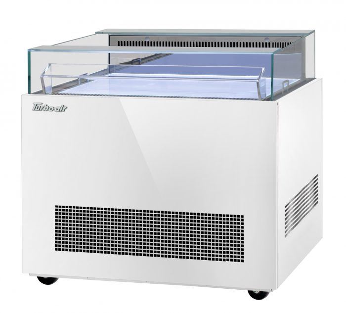 Turbo Air TOS-40NN-W 40" White Horizontal Open Display Merchandiser ...