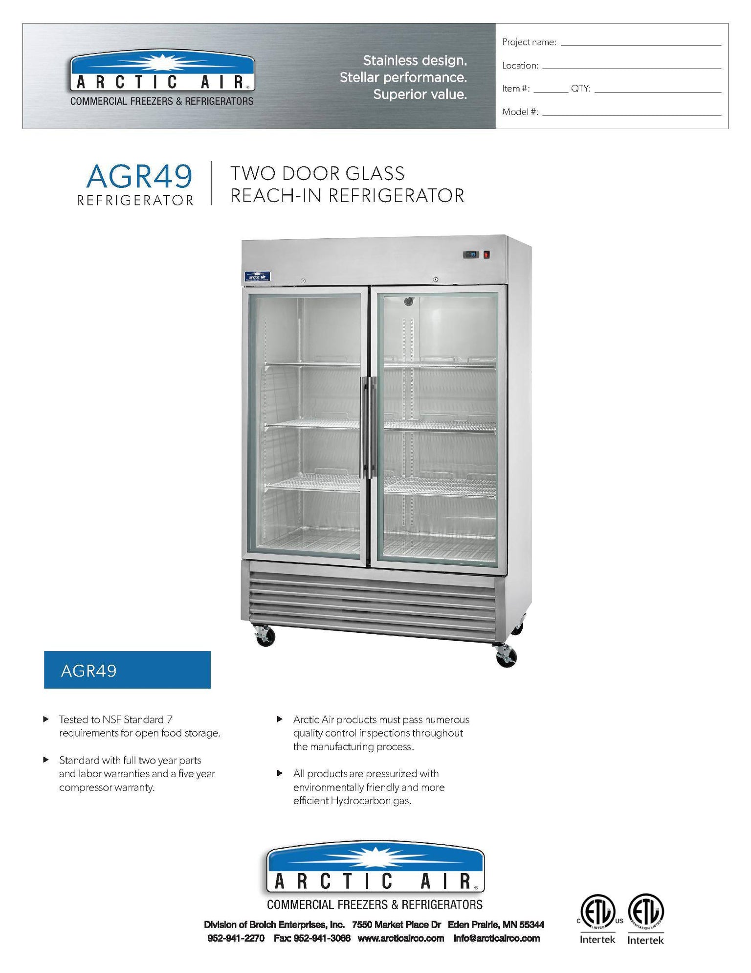 Glass Door Refrigerators