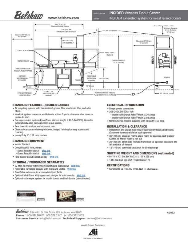 BELSHAW INSIDER Ventless Donut System