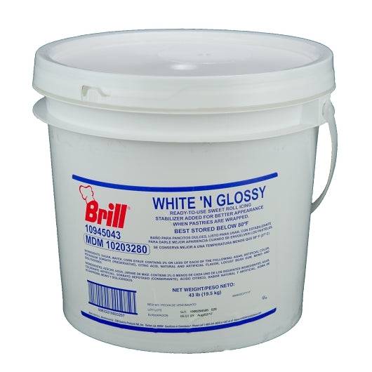 Brill White & Glossy Ready to Use Icing | Donut-Equipment.com