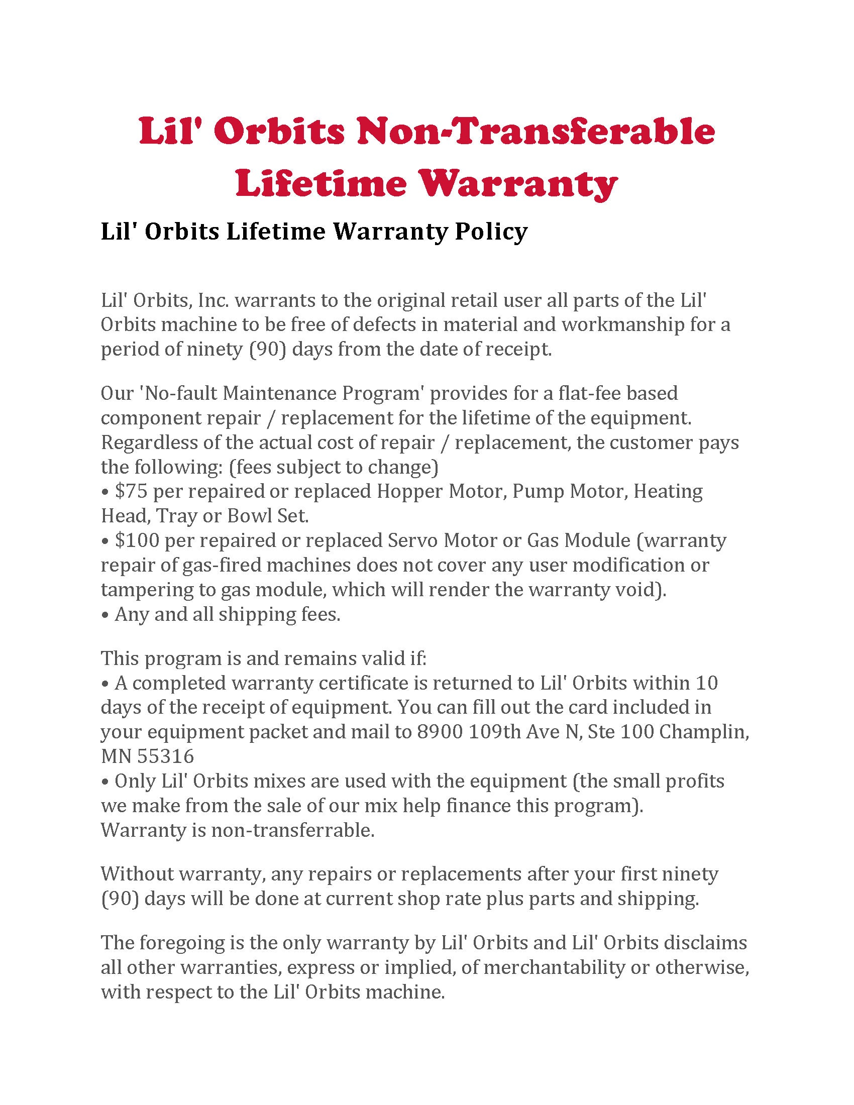 Lil' Orbits | Donut-Equipment.com